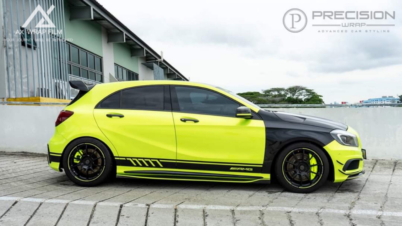 奔驰 A45｜AX-珊瑚荧光黄