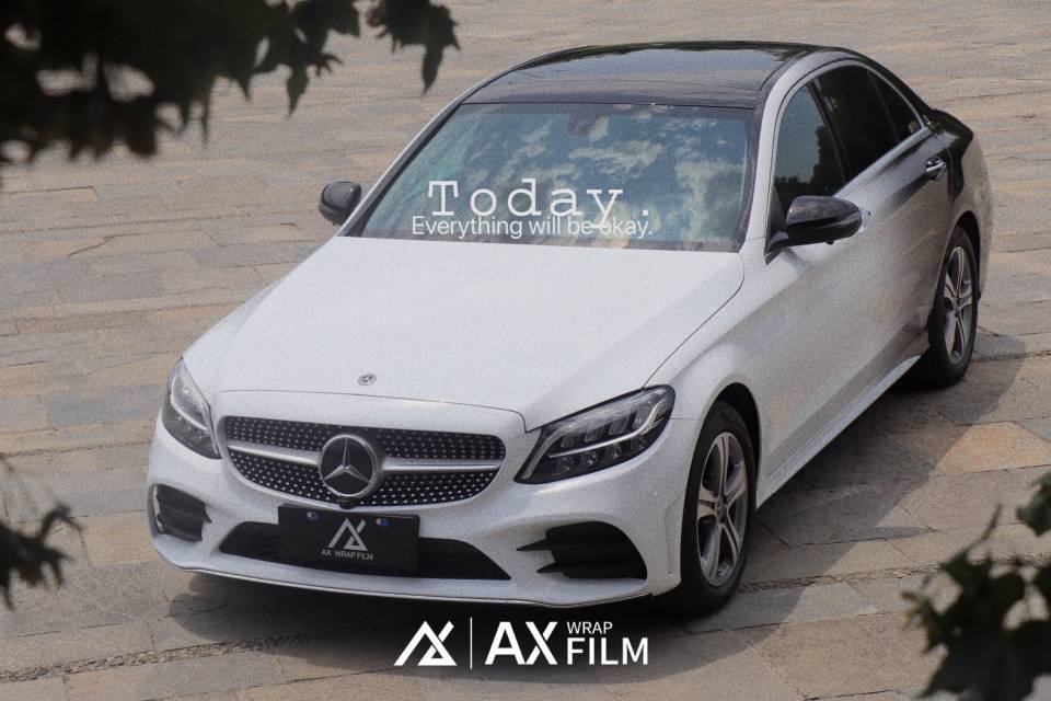 奔驰C260L｜AX-彩绘黑白渐变