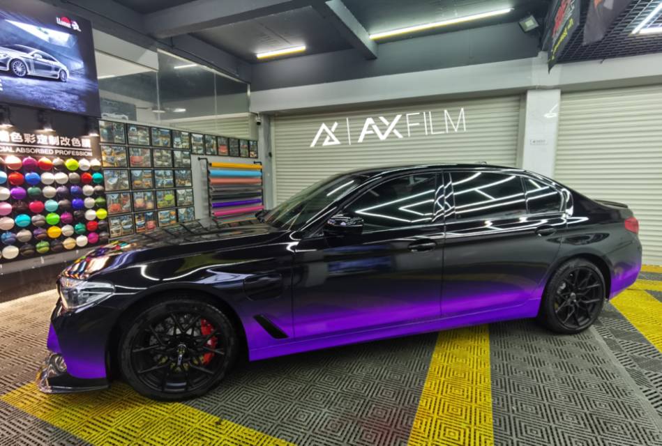 宝马530Le｜AX-渐变上黑下紫
