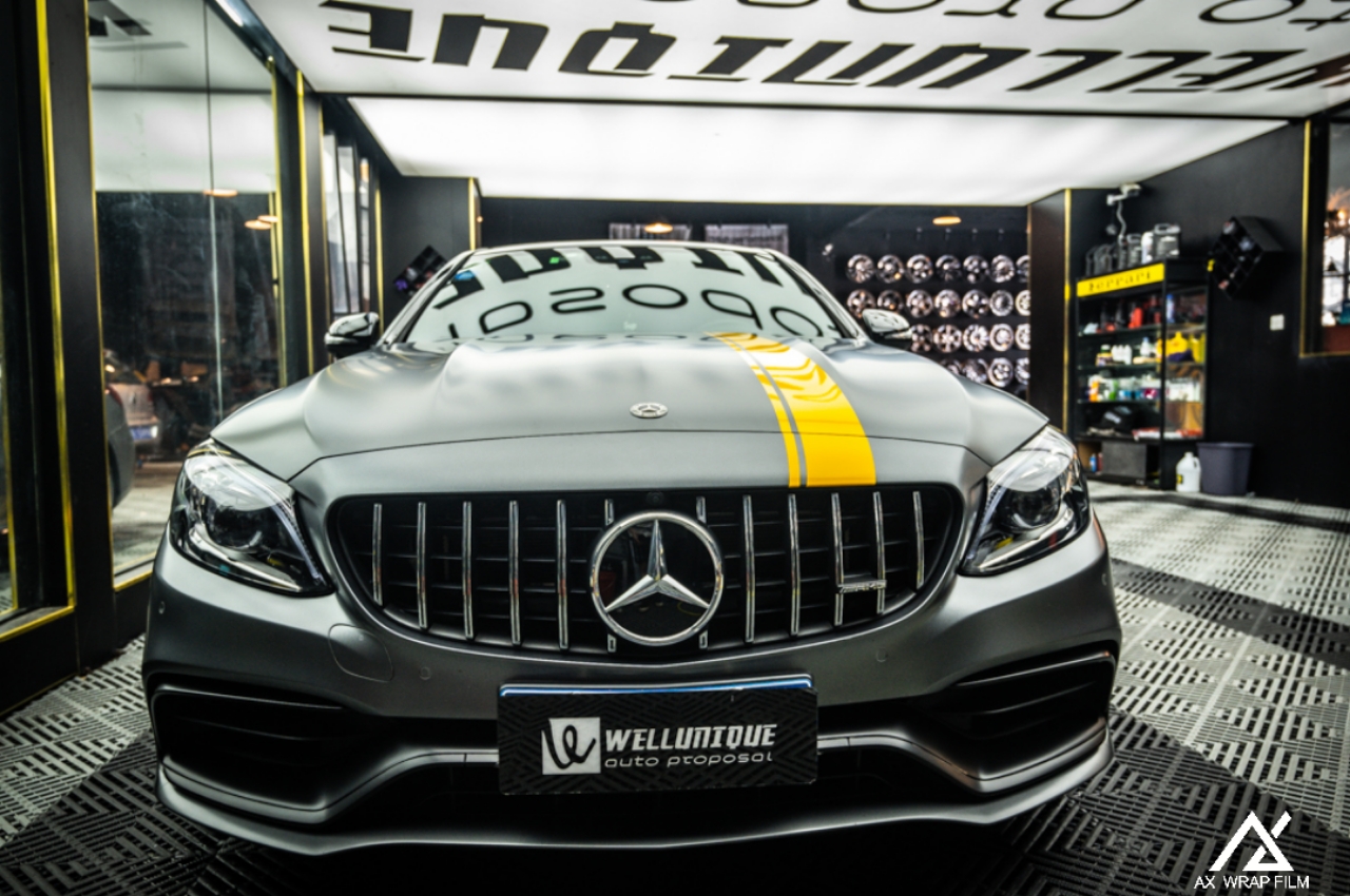 奔驰 C63｜AX-AMG山灰