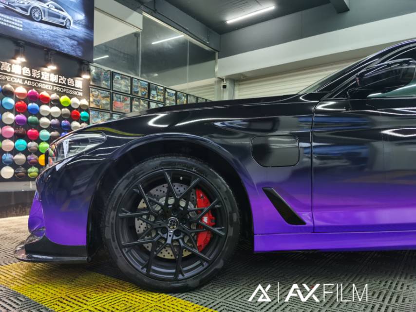 宝马530Le｜AX-渐变上黑下紫