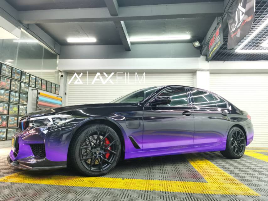 宝马530Le｜AX-渐变上黑下紫