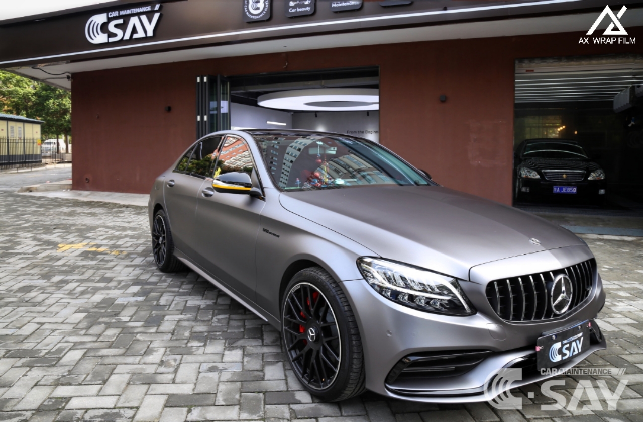 奔驰 C63｜AX-AMG山灰