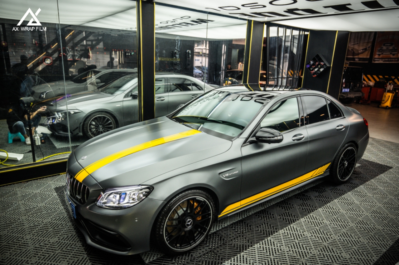 奔驰 C63｜AX-AMG山灰