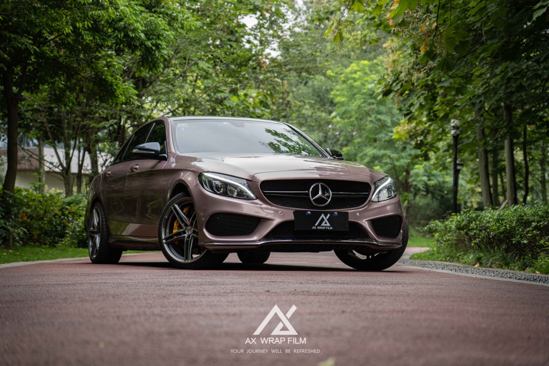 奔驰C200L｜冰莓粉