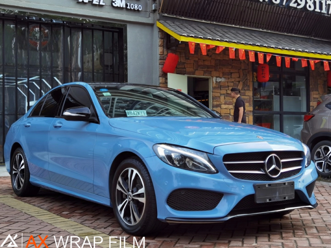 奔驰 C200｜AX-瓷器蓝