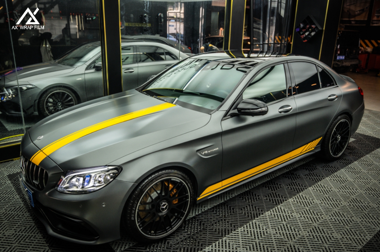 奔驰 C63｜AX-AMG山灰