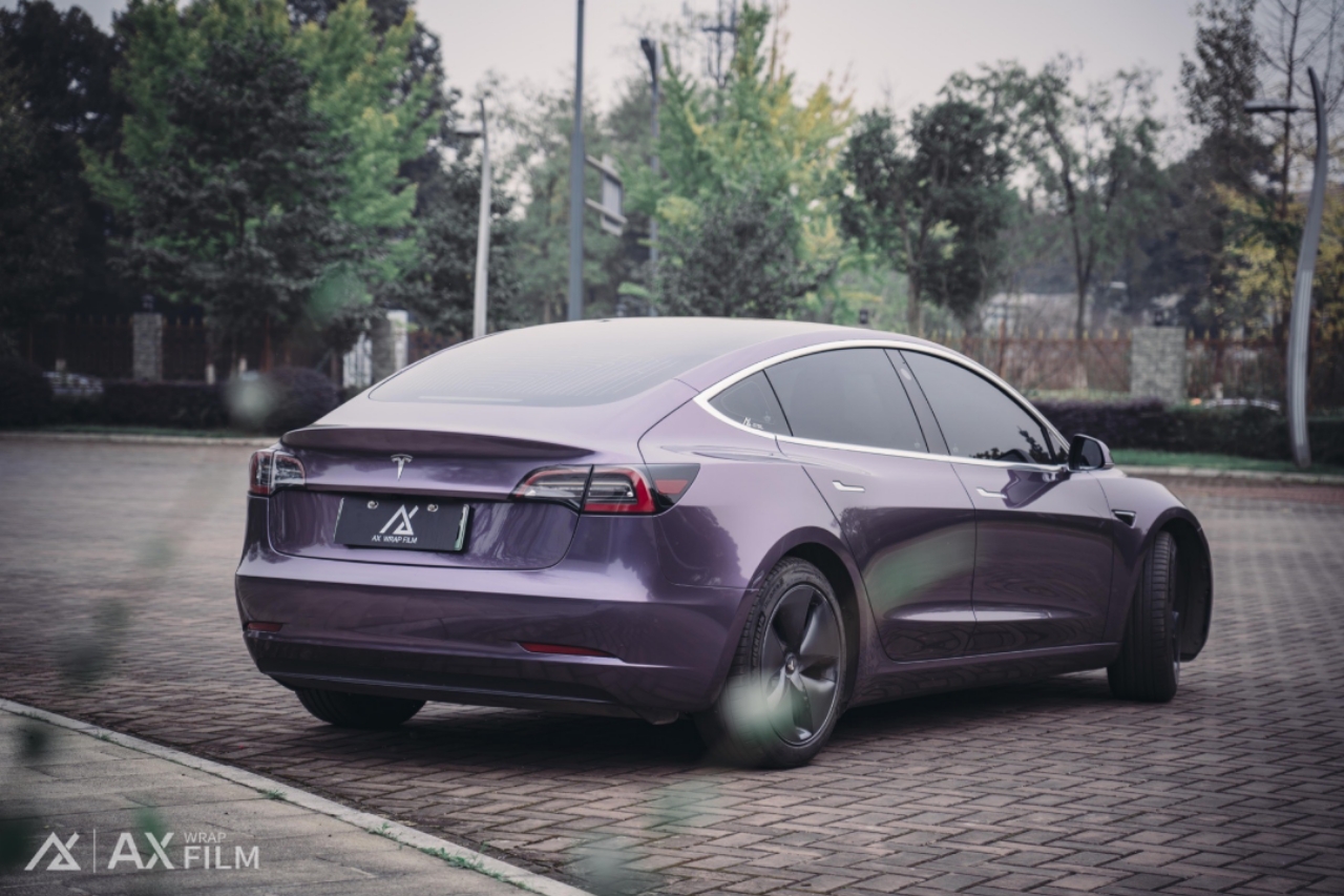 特斯拉 Model3｜AX-PET灰紫罗兰