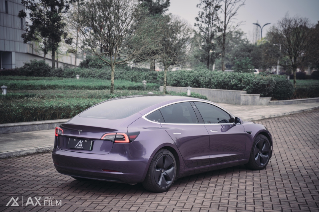 特斯拉 Model3｜AX-PET灰紫罗兰