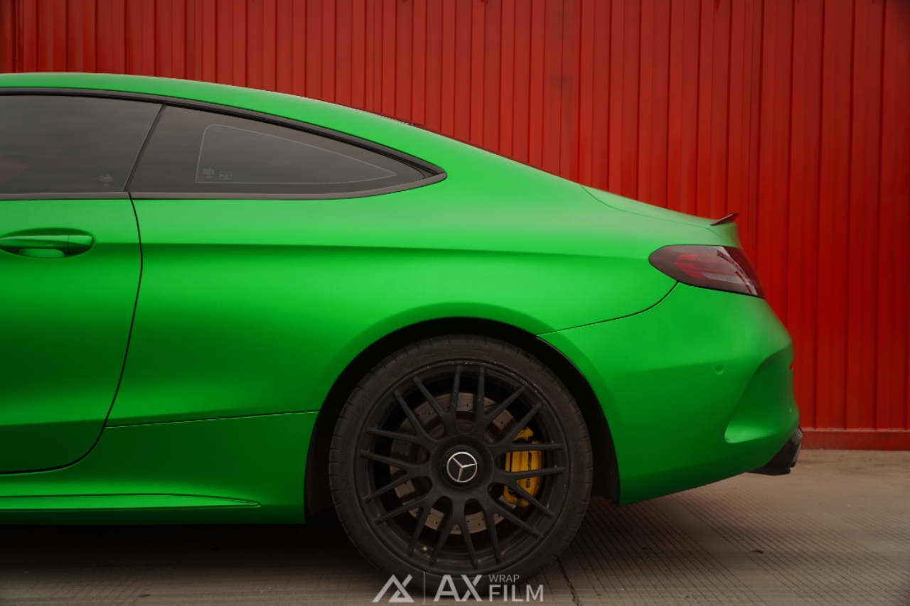 奔驰 C63｜AX-亚面电镀金属绿