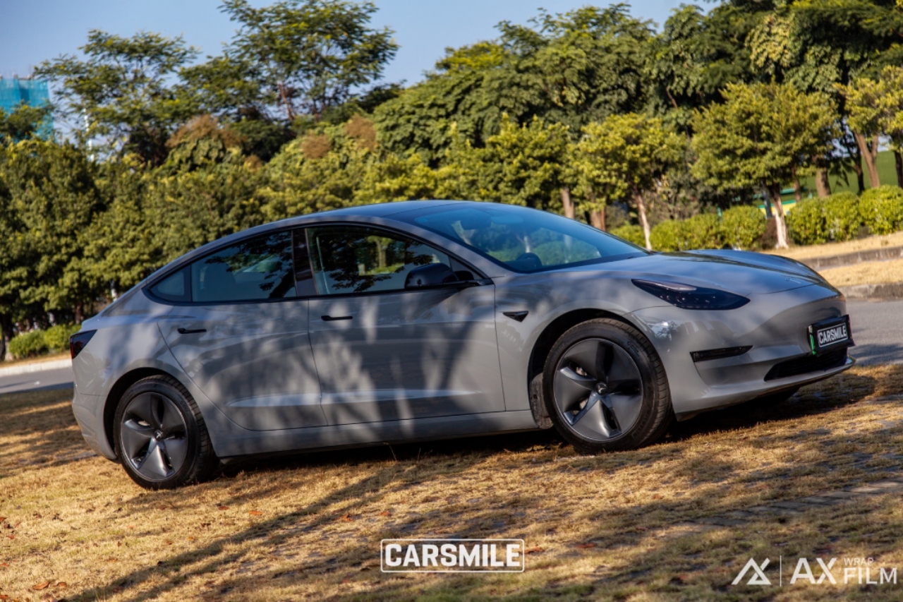 特斯拉 Model3｜AX-PET高亮纳多灰