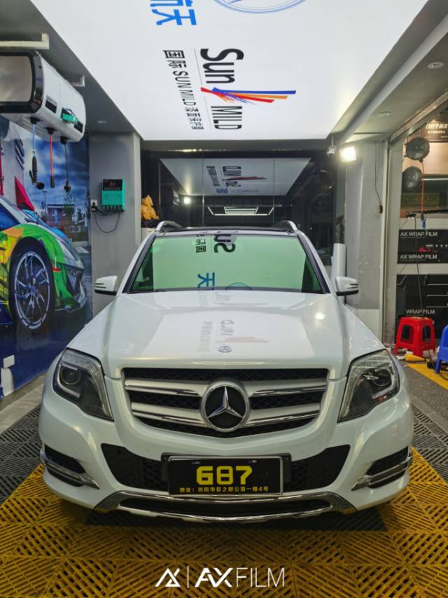 奔驰GLK300｜AX-珍珠白变金