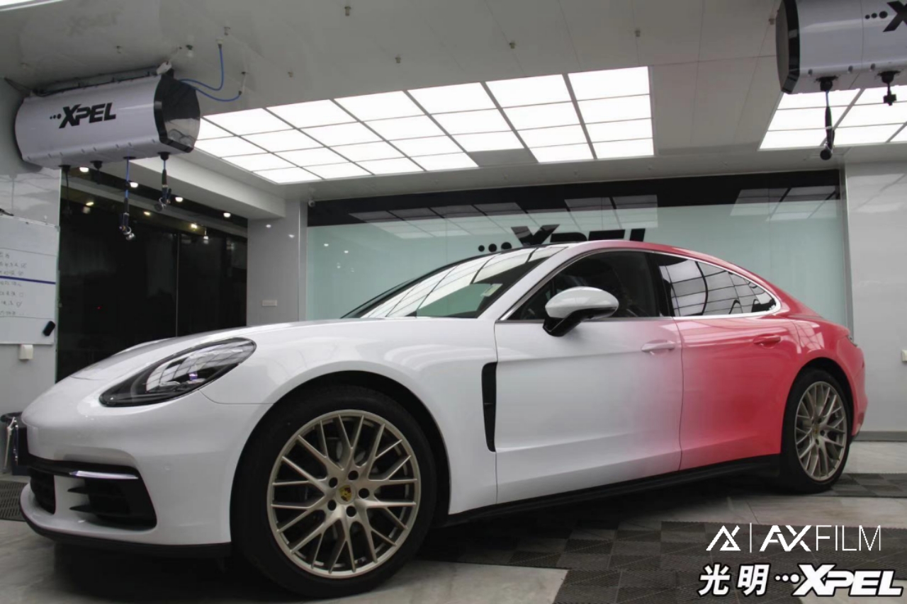 保时捷 帕拉梅拉｜AX-白变红渐变定制