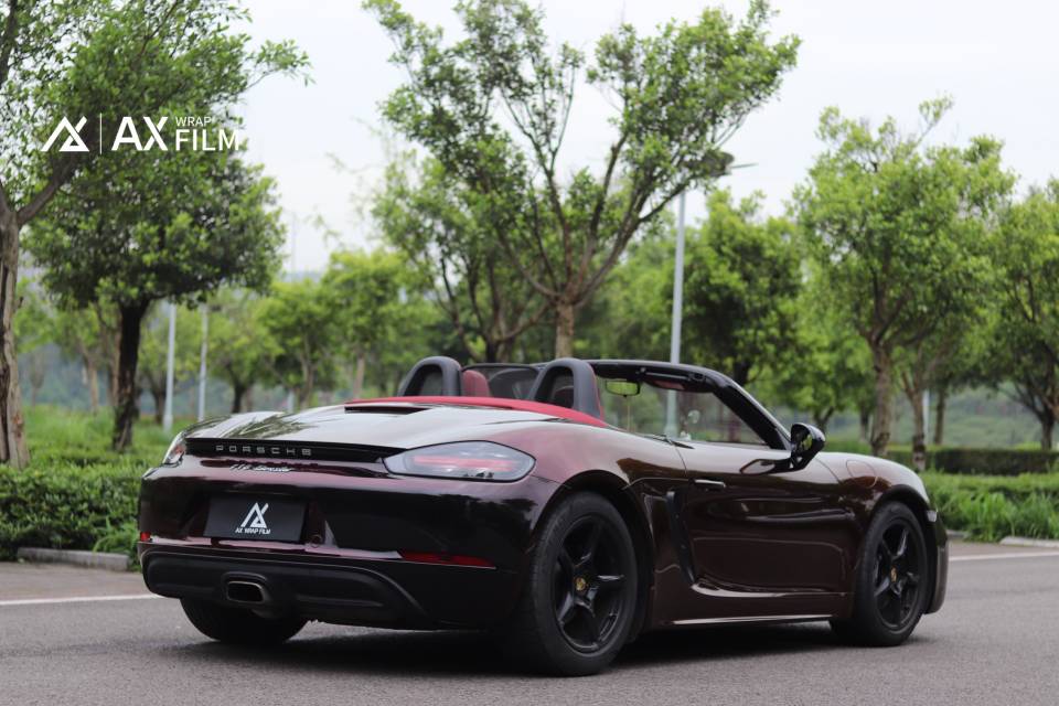 保时捷718｜AX-星空黑魅红