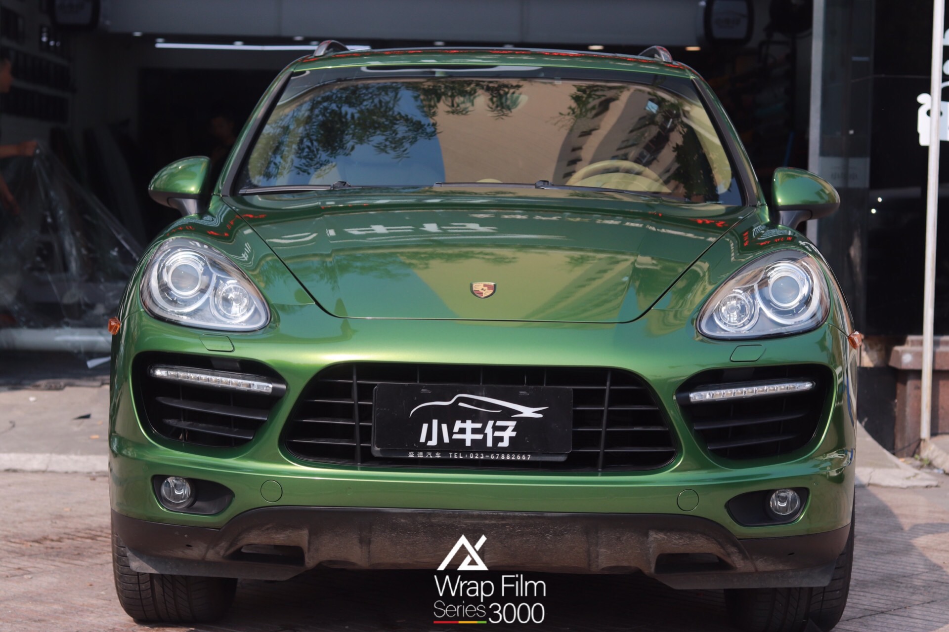 保时捷cayenne|AX-原厂定制曼巴绿