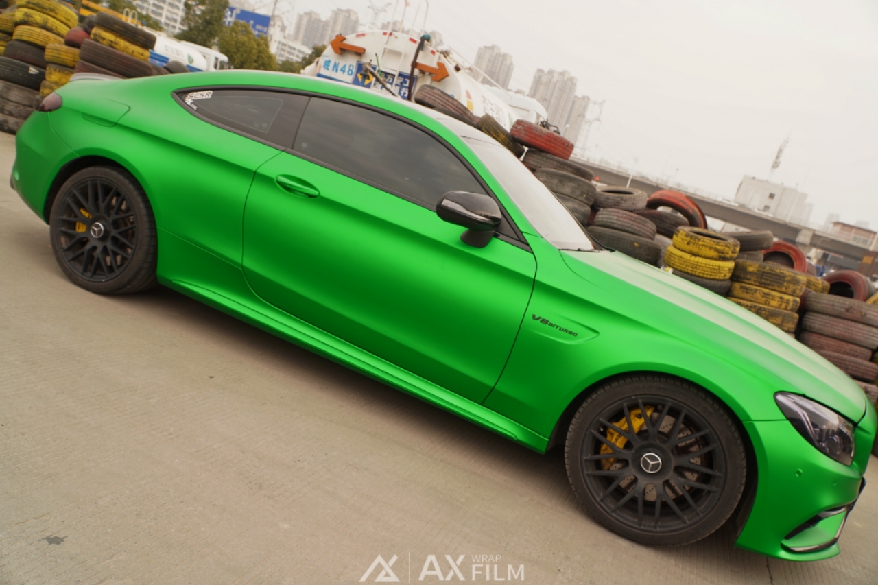 奔驰 C63｜AX-亚面电镀金属绿
