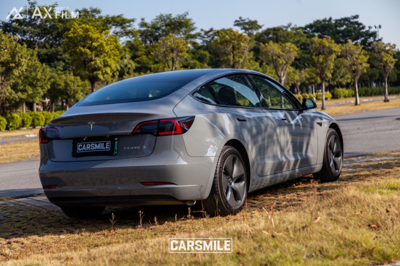 特斯拉 Model3｜AX-PET高亮纳多灰