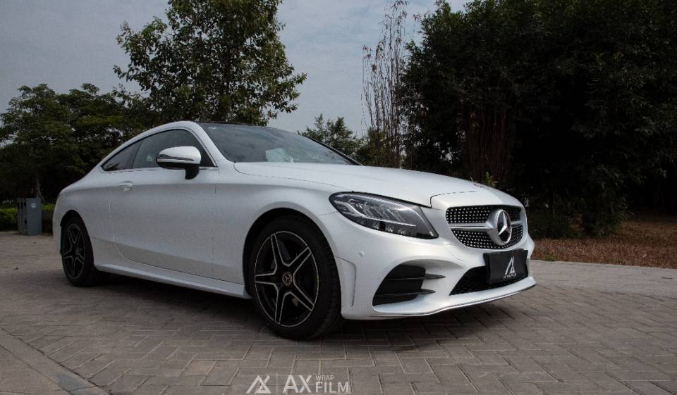 奔驰 C coupe｜AX-电光白变金