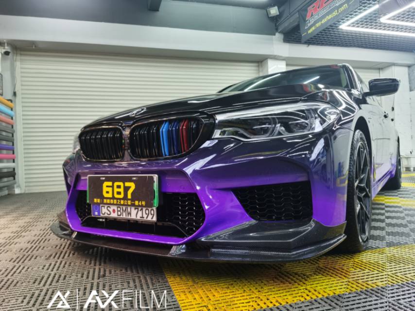 宝马530Le｜AX-渐变上黑下紫