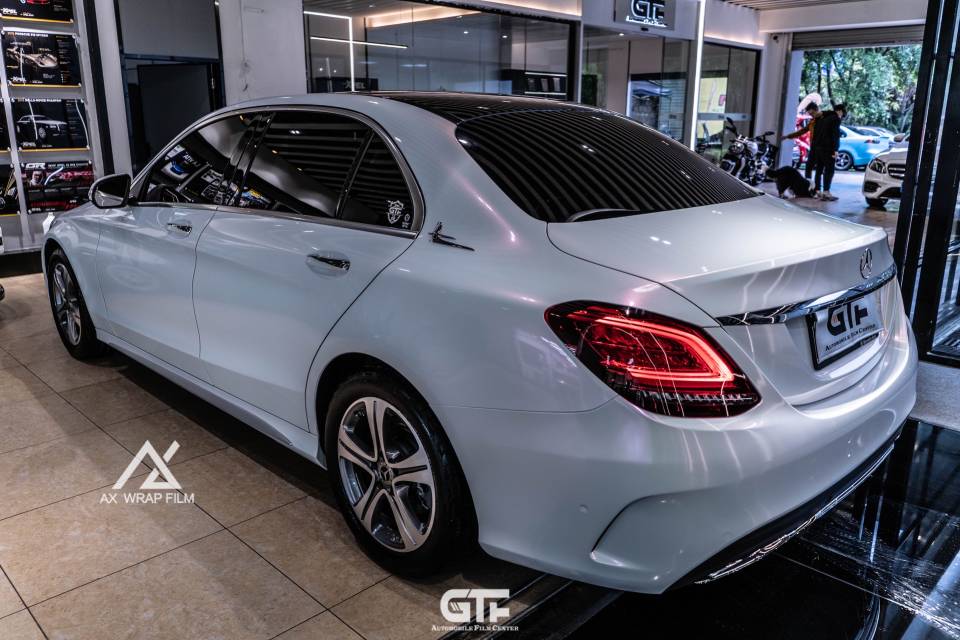 奔驰C260｜AX-钻石白粉