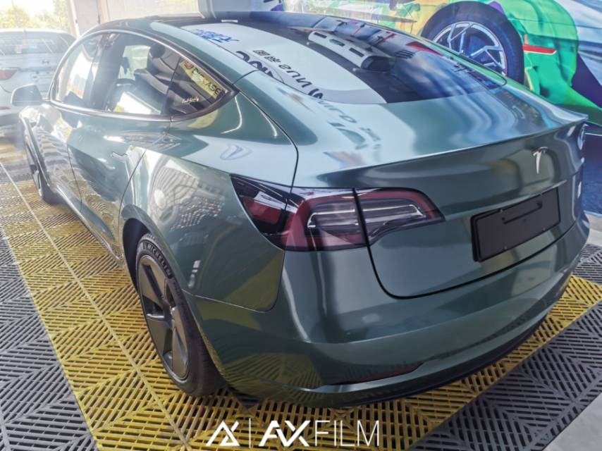 特斯拉Model3｜AX-PET冷杉绿