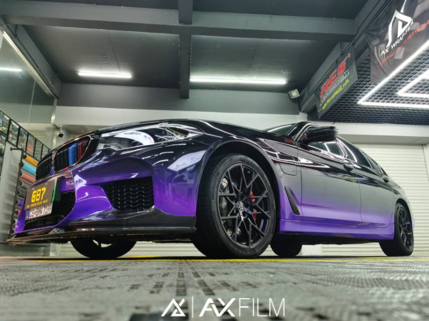 宝马530Le｜AX-渐变上黑下紫