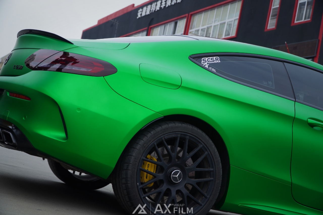 奔驰 C63｜AX-亚面电镀金属绿