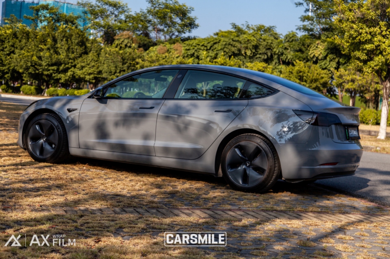 特斯拉 Model3｜AX-PET高亮纳多灰