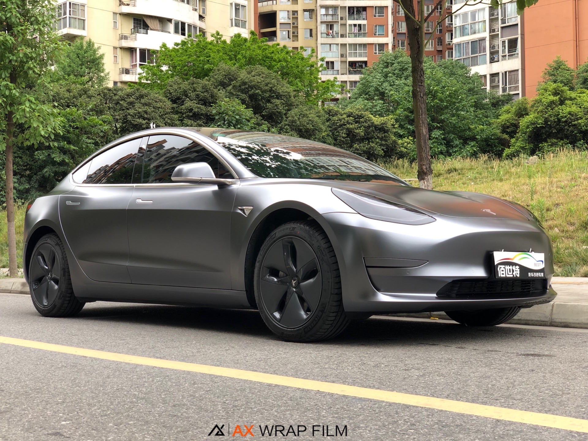 特斯拉model3 ｜AX-电光深空灰