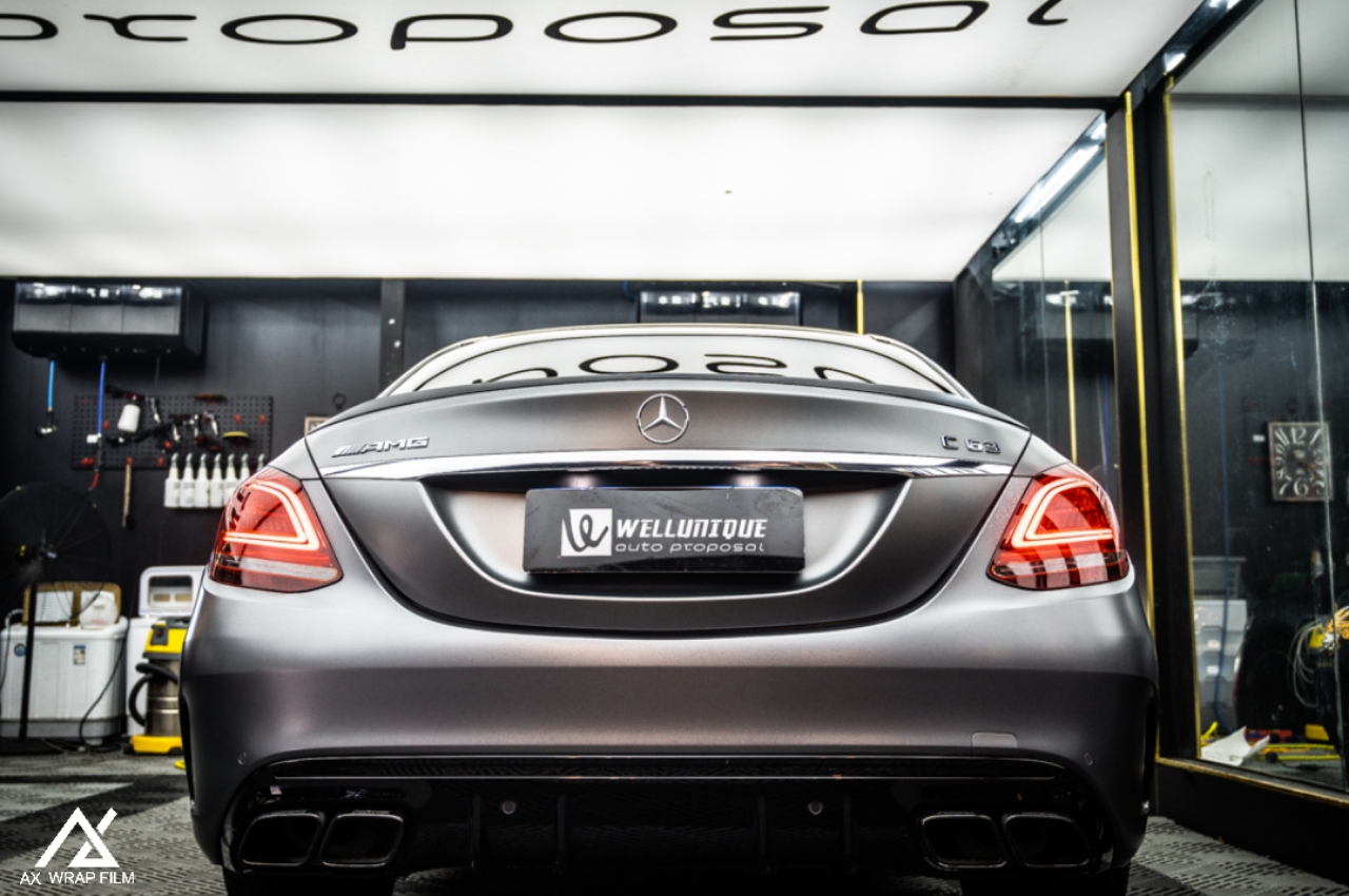 奔驰 C63｜AX-AMG山灰