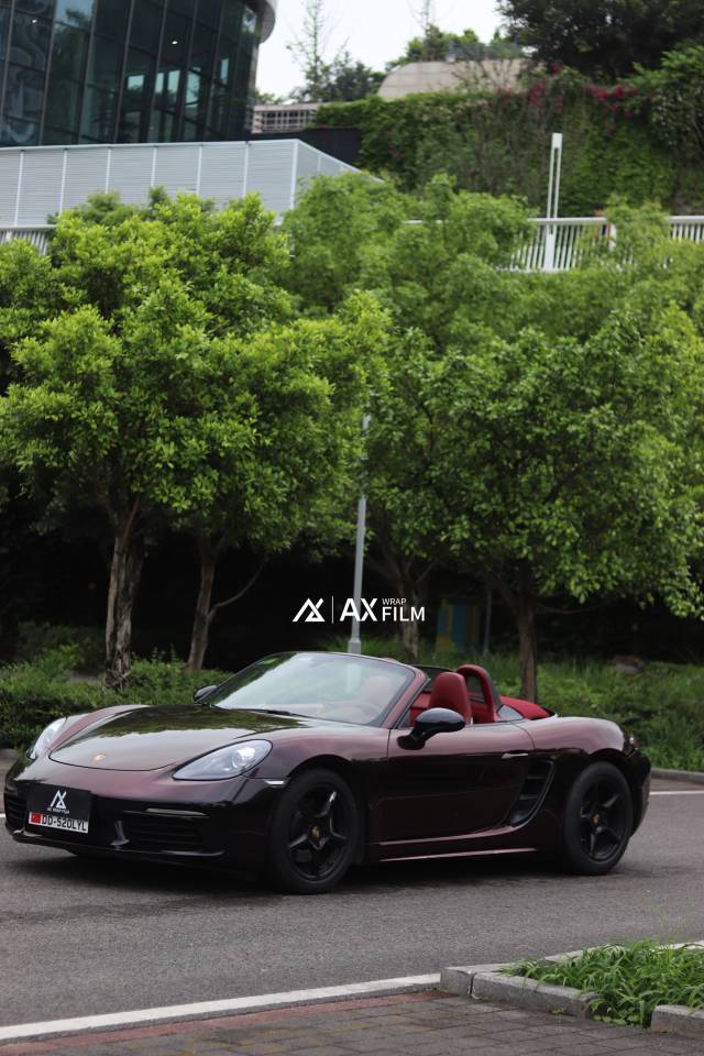 保时捷718｜AX-星空黑魅红