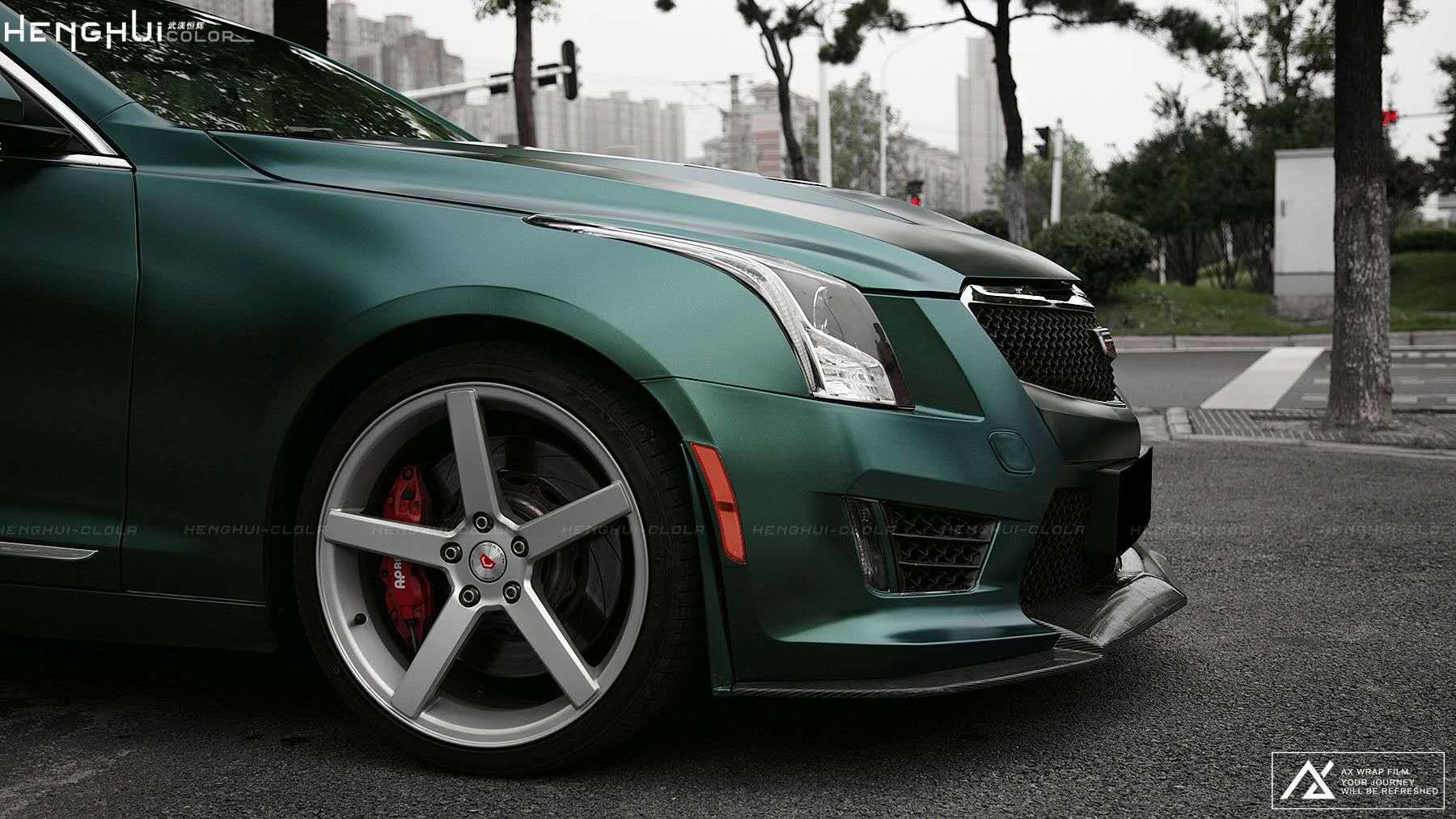 凯迪拉克Atsl｜电光墨绿