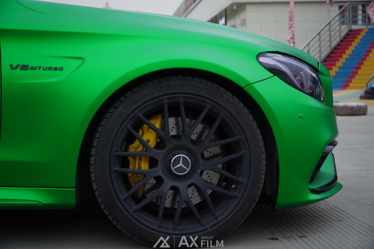 奔驰 C63｜AX-亚面电镀金属绿