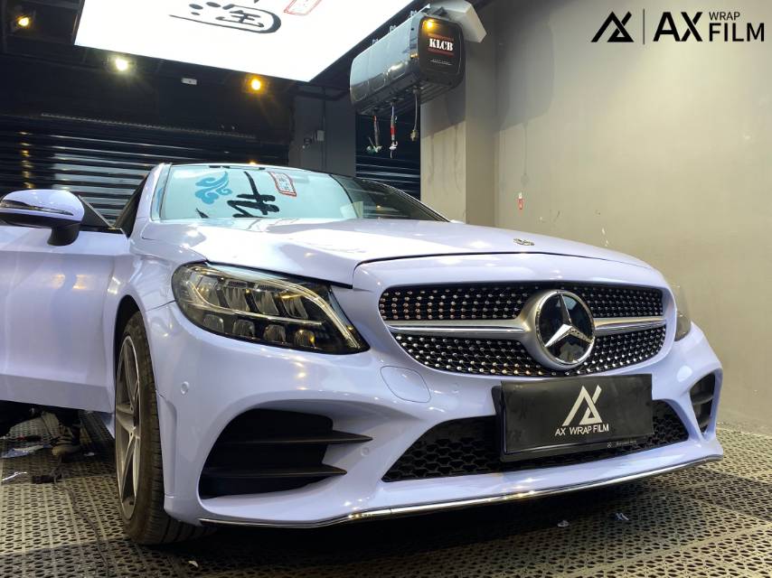 奔驰C260｜AX-亮迷雾蓝