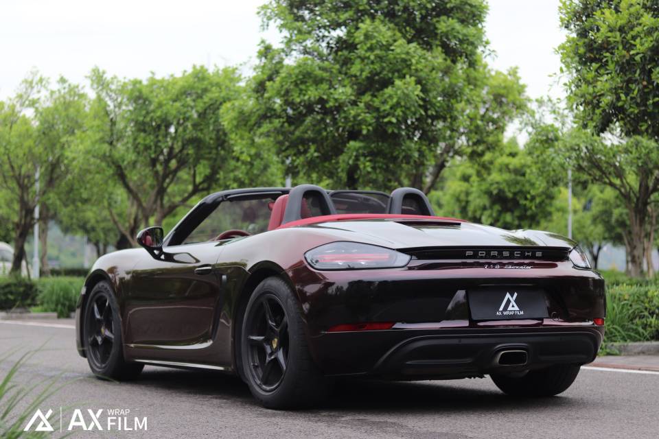 保时捷718｜AX-星空黑魅红