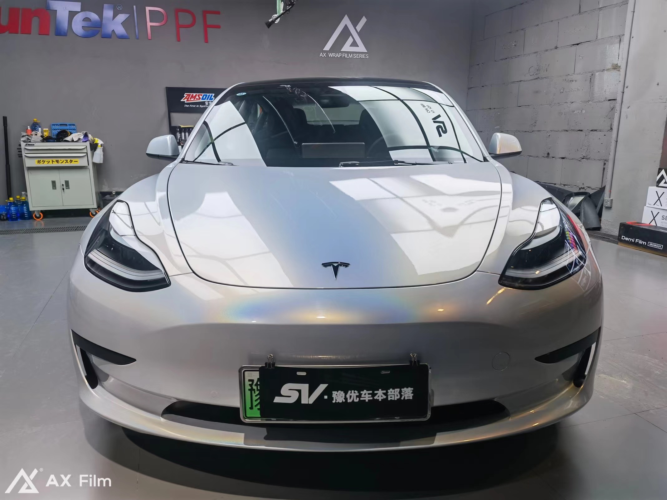 特斯拉model3｜AX-镭射闪白